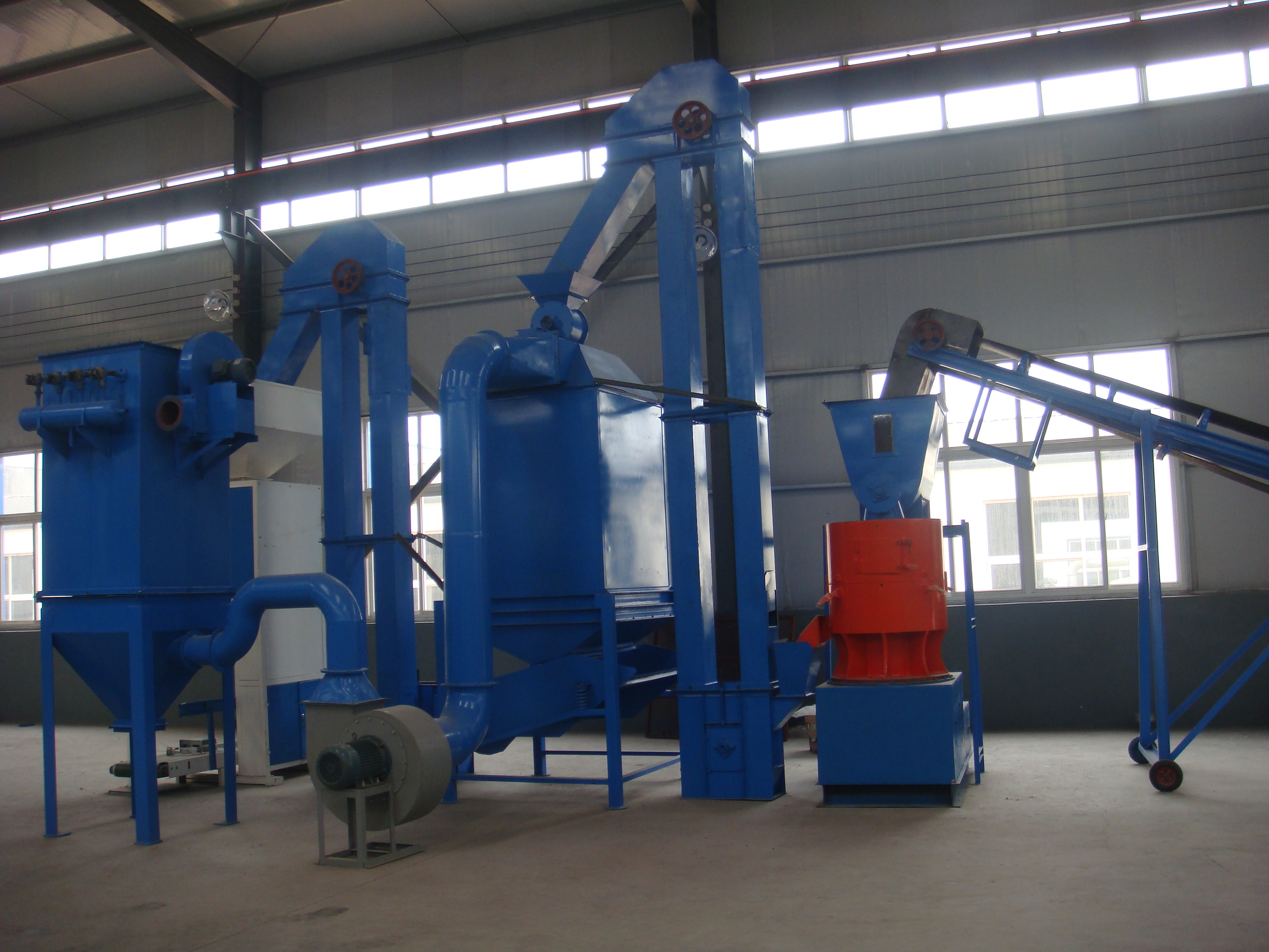 2T/H Wood Sawdust , Wheat Bran , Straw , Biomass Wood Pellet Machines